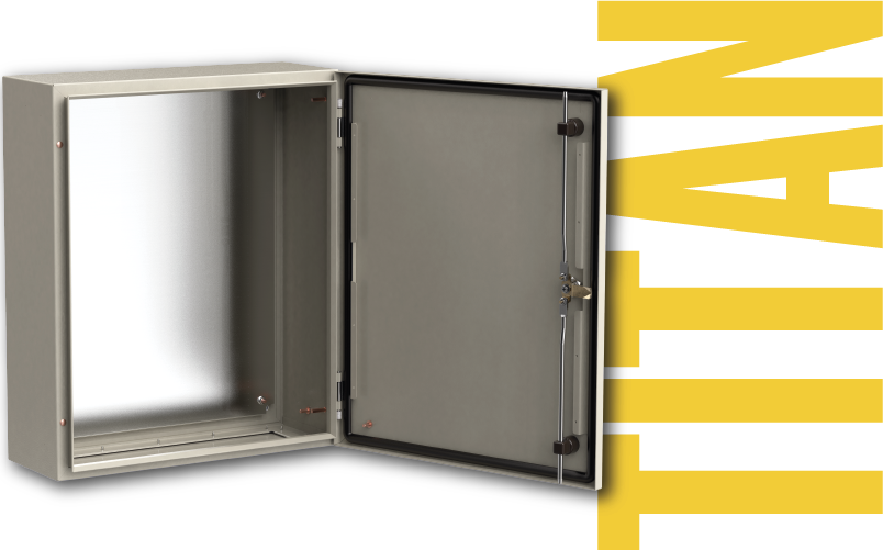 Корпуса металлические с монтажной панелью TITAN IEK